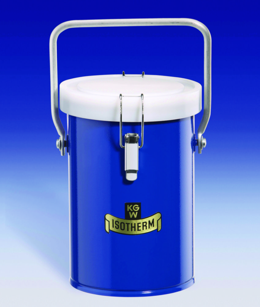 KGW Schieder Dewar Transport Vessel with Metal Jacket and Cap, 3 L, 28 ...