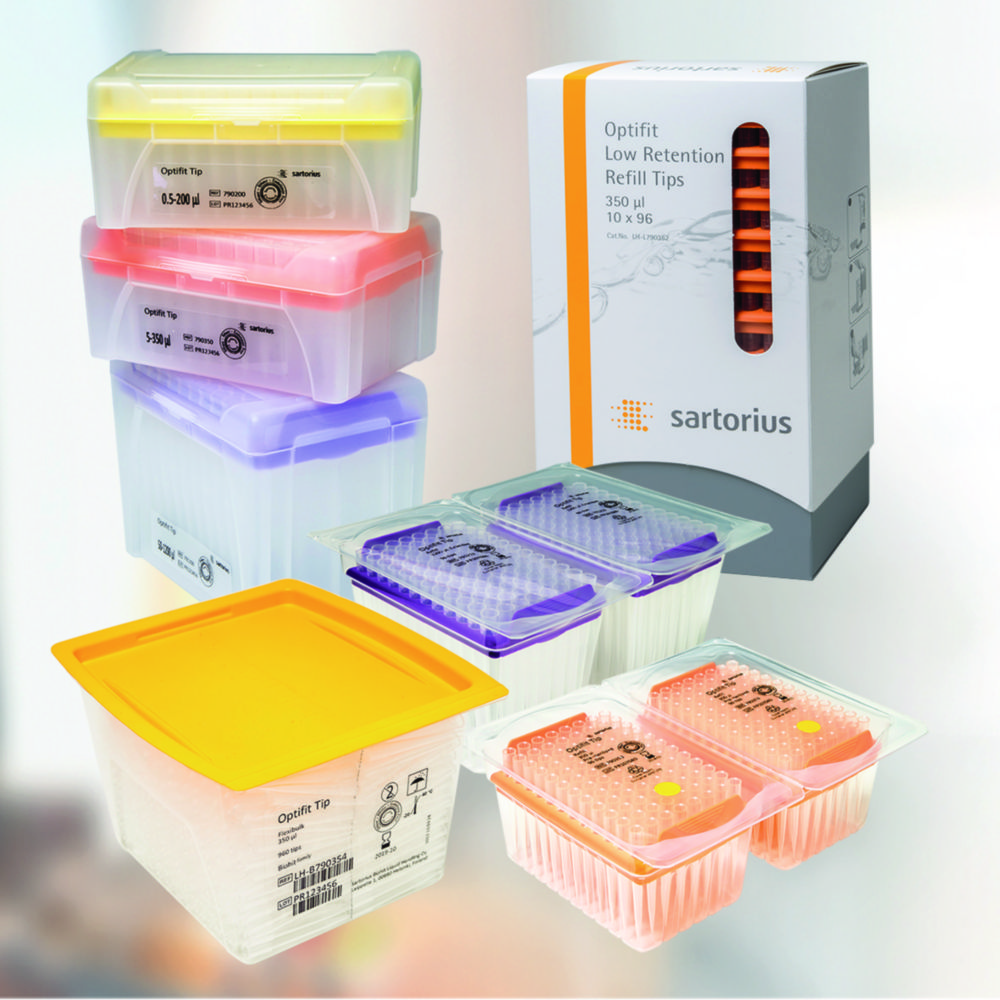 Sartorius Optifit Pipette Tips 0.1 - 10 µl, Standard, 31.5 mm, Tips ID ...