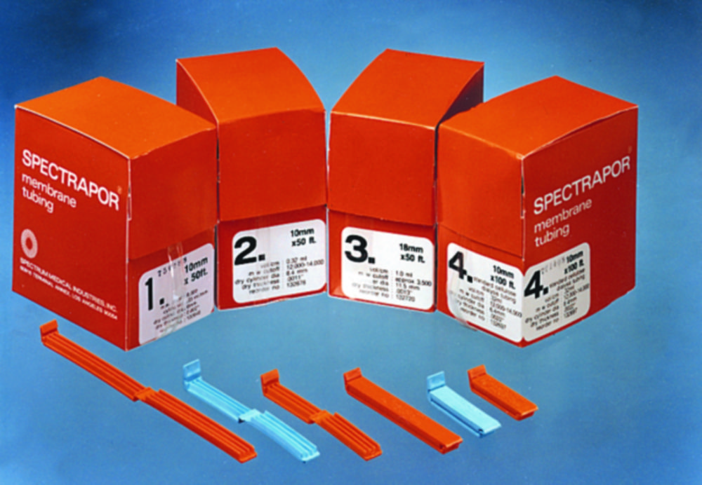 Repligen Spectra/Por 1 Dialysis Membrane MWCO 6-8000 – 10x6.4mm, 15 ...