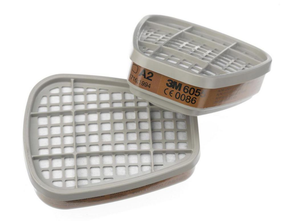 3M Gas Filter A2 for Half Mask 6055 Series 6000 Pack of 2 | LabFriend ...