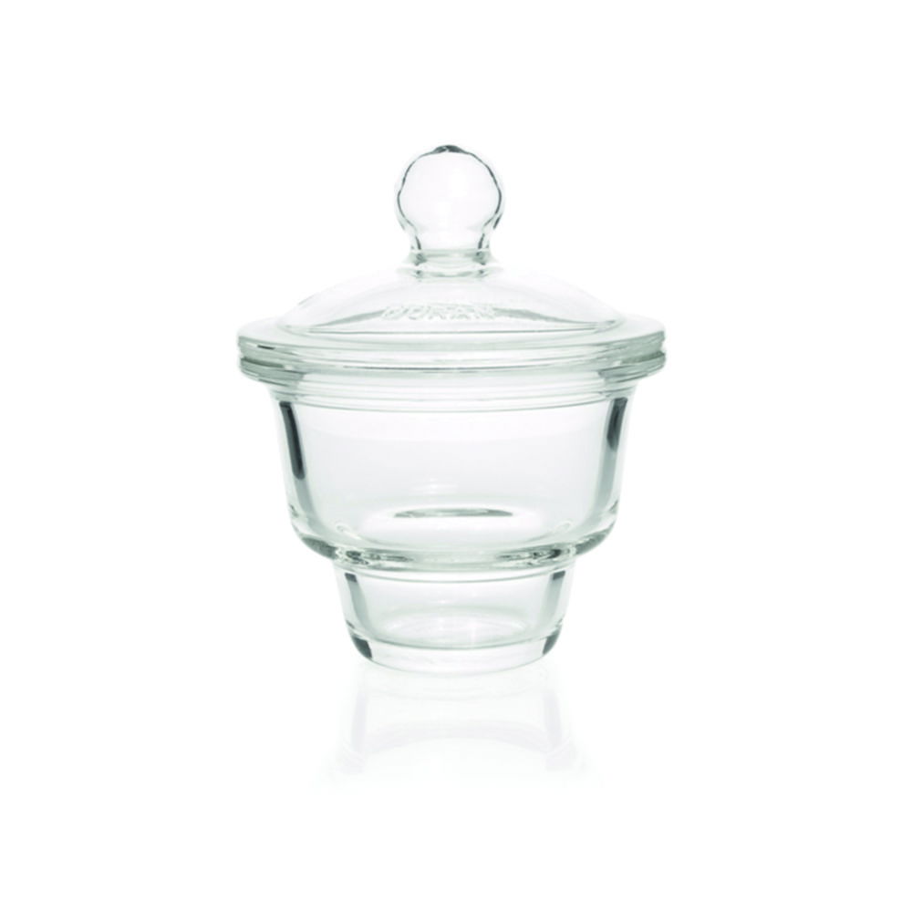 DWK Duran Desiccator, with Knob Cover, 100 mm Diameter, Without Plate ...