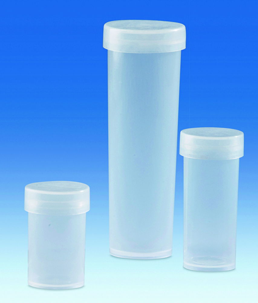 VITLAB Sample Vials 5ml, PP, Conical with Snap-On Lid, Pack of 25 for Secure Sample Storage ...