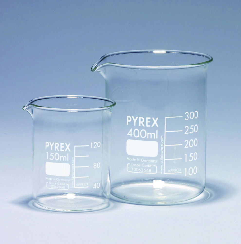 DWK Pyrex Borosilicate Glass Beaker 1000 mL, Graduated, Pack of 10 | LabFriend Malaysia