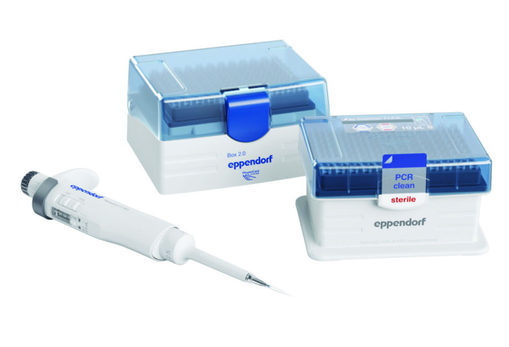 Eppendorf Research® plus Neo Pipette, Single Channel, Variable 0.1–2.5 µL, Dark Gray, Includes ...
