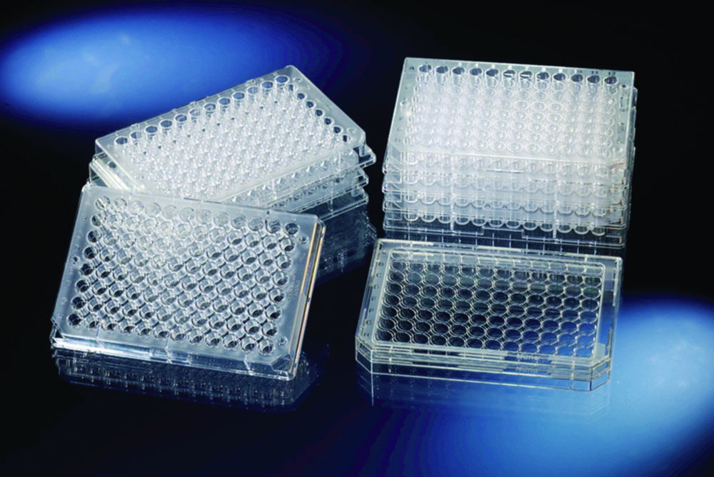Thermo Nunc 96-Well Conical Bottom MicroWell Plate with Lid, Sterile ...