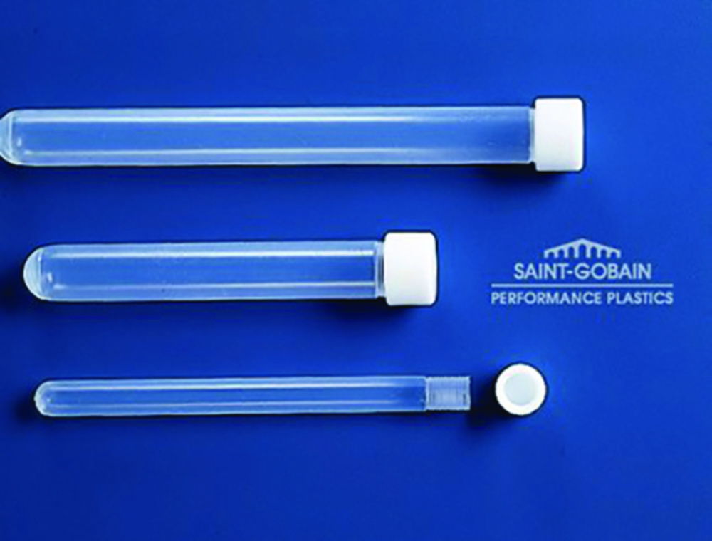 Saint-Gobain Test Tube Chemware 15ml PFA, 14x16x162mm, with cap ...