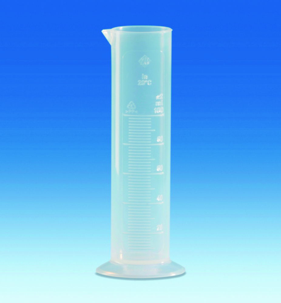 VITLAB Measuring Cylinder 500 ml, Low Form, PP, Laboratory Precision | LabFriend Malaysia