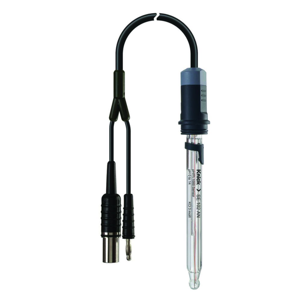 pH/Pt-1000 Sensor SE 102-AN, glass, length 110 mm, temp. range -5 ...