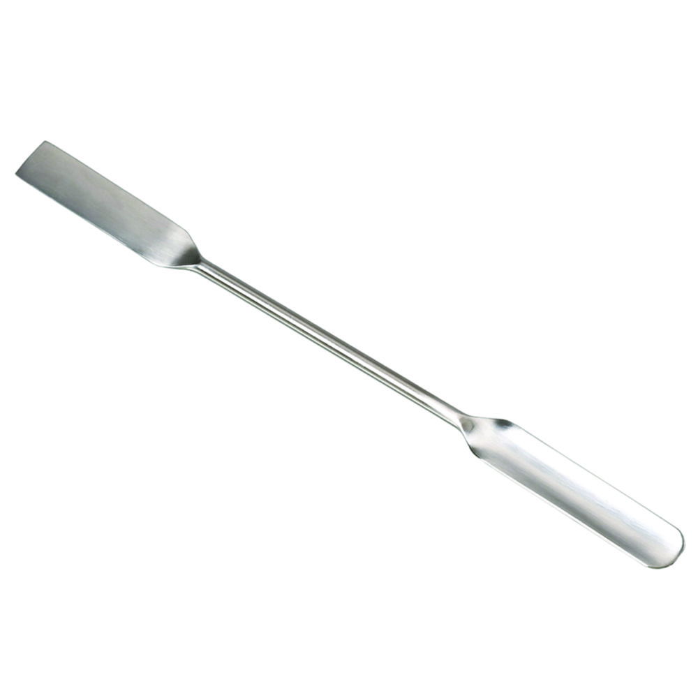 Powder spatula square/half-shell, AISI 304, 210 mm | LabFriend New Zealand